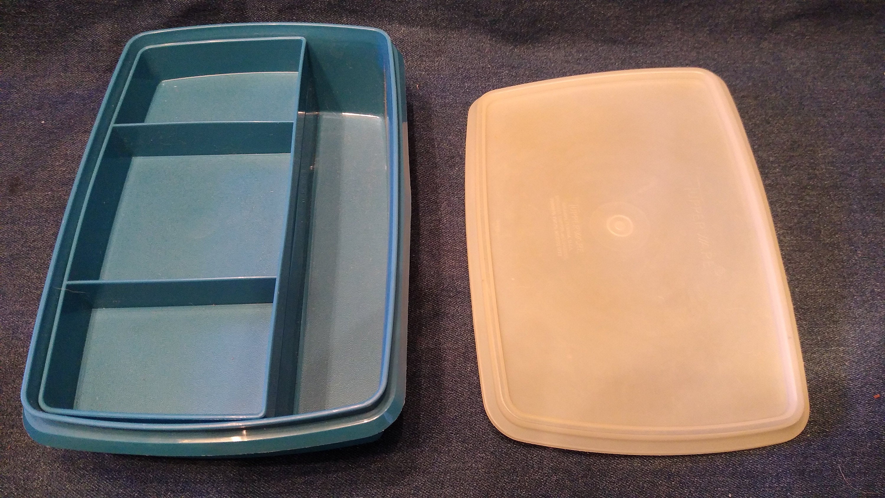 Tupperware Tuppercraft Storage Container With Tray & Lid - Etsy