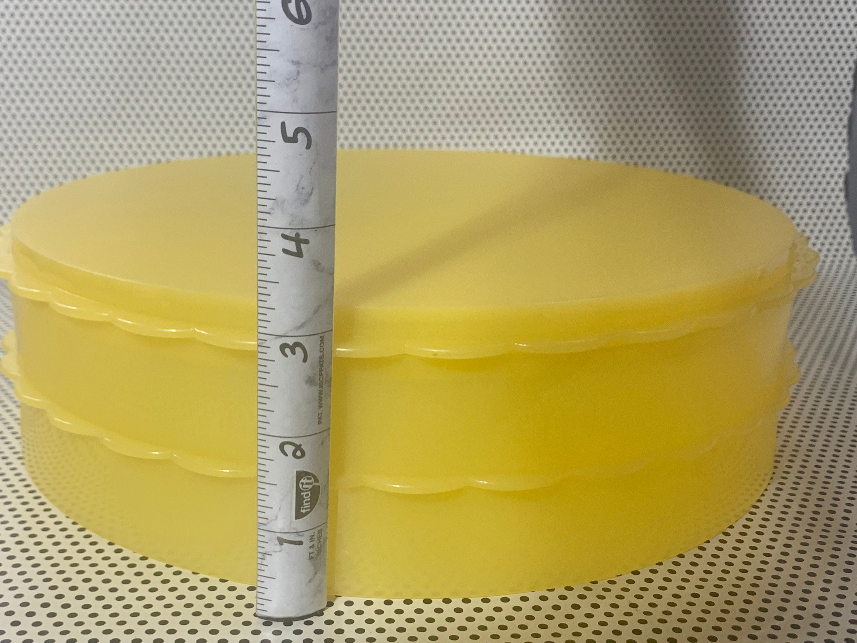 Tupperware Yellow Pie Stacker Cake Stand - Etsy