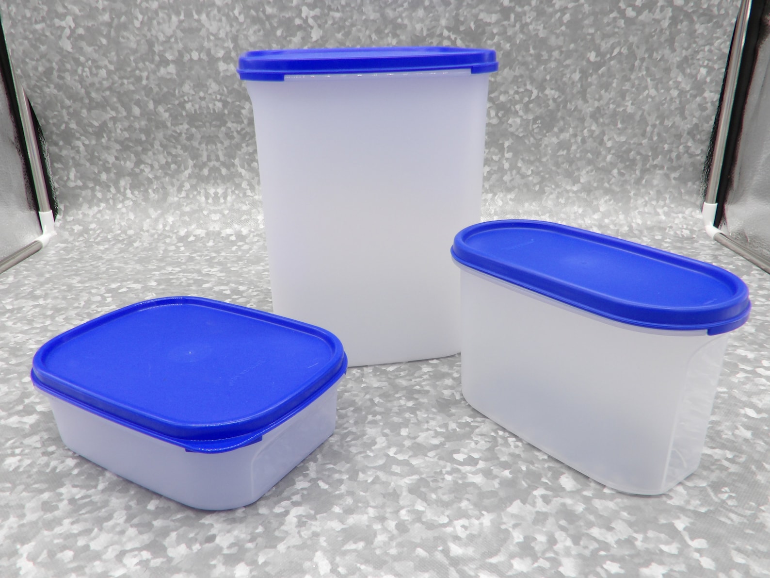 Tupperware Modular Mates Containers Blue 3 - Etsy
