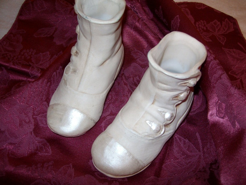 Vintage Sidebutton Shoes Ceramic - Etsy