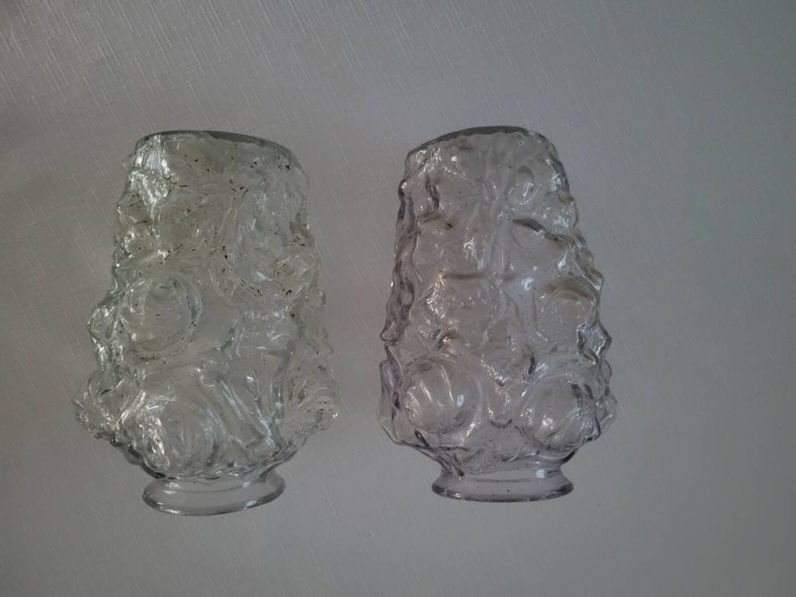 Two Goofus Glass Vases - Etsy