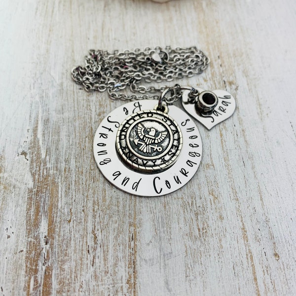 Navy Necklace - Etsy