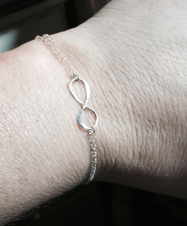 Sterling Silver Infinity Bracelet-best Friend Gift Bridesmaid - Etsy
