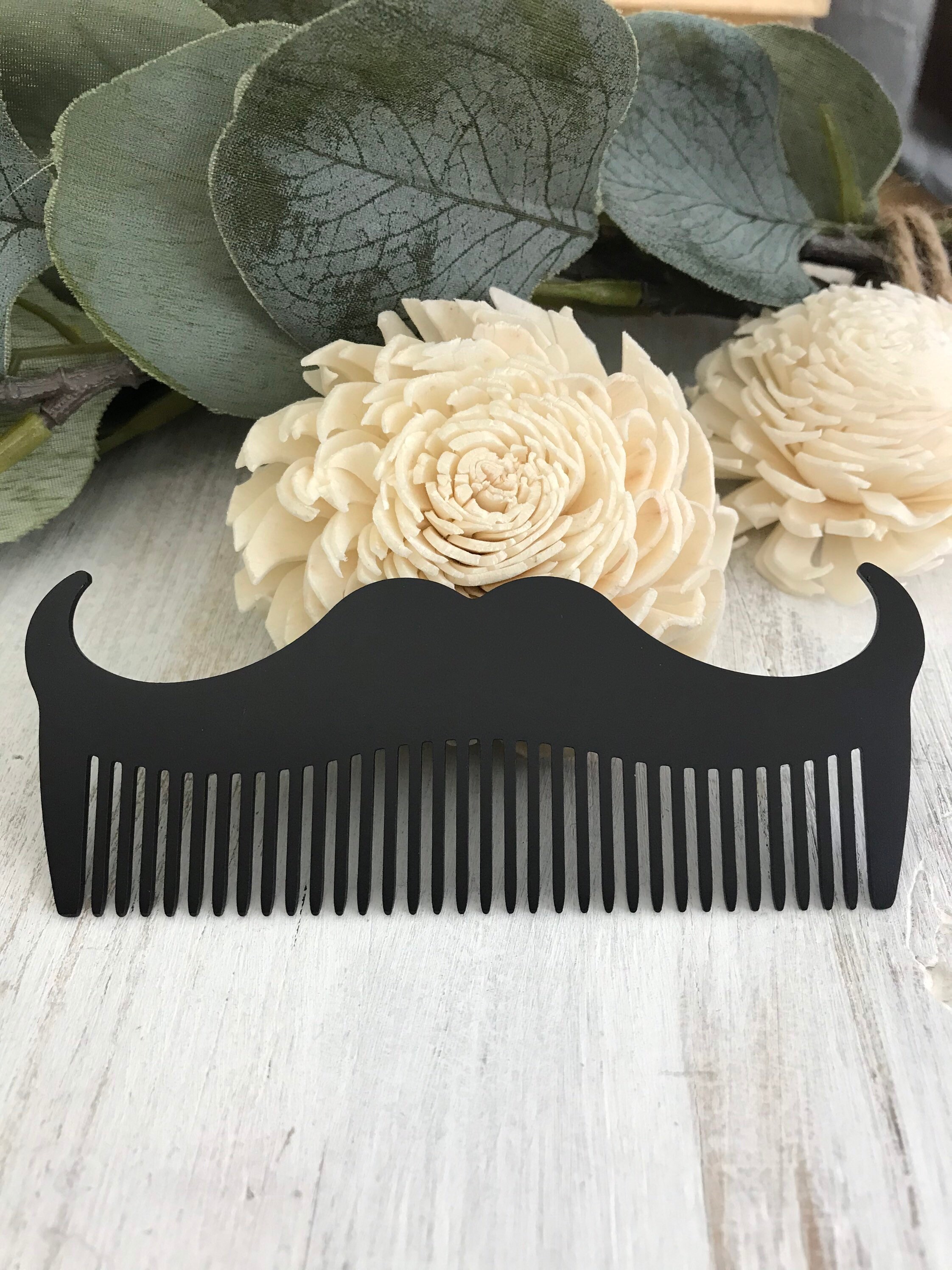 Custom Mustache Comb Don't Trash The StacheStainless | Etsy