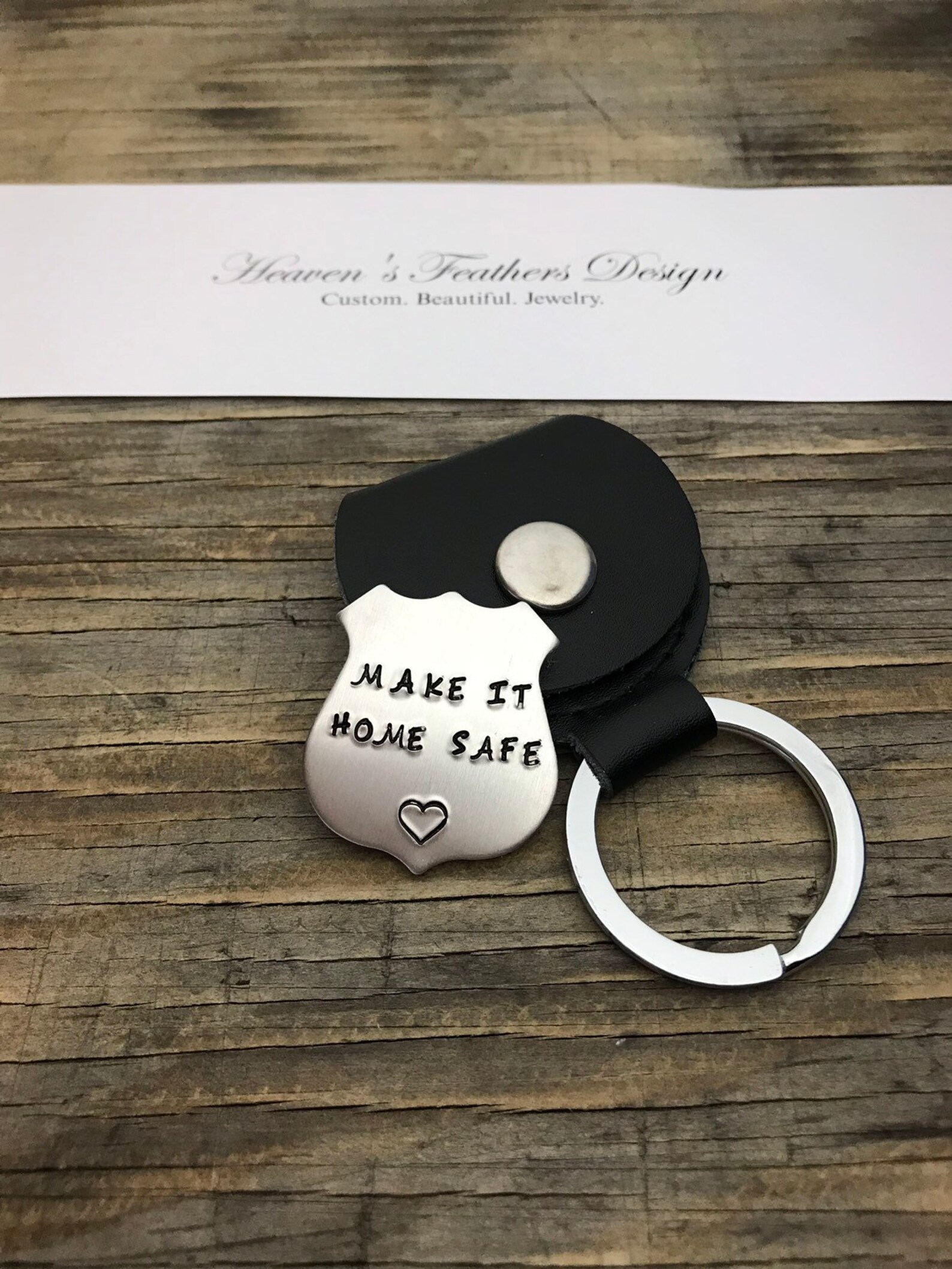Police Badge Token With Case-make It Home Safe, Police Officer, Thin ...