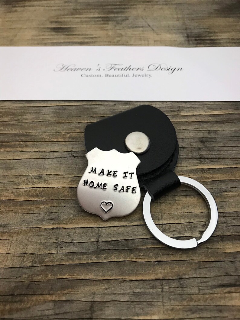 Police Badge Token With Case-make It Home Safe, Police Officer, Thin ...