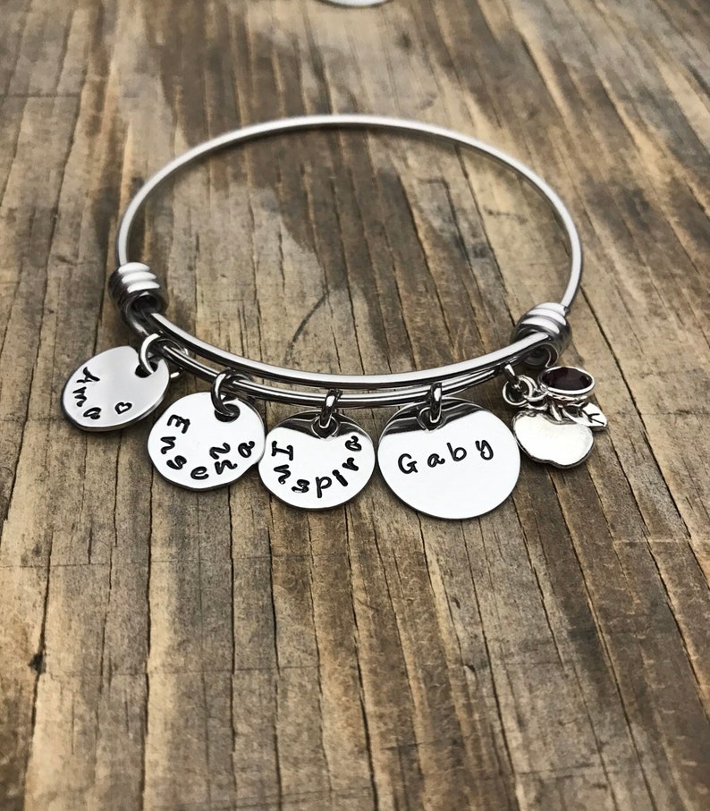 Ama Ensena Inspira Custom Spanish Bracelet Bangle For Spanish | Etsy