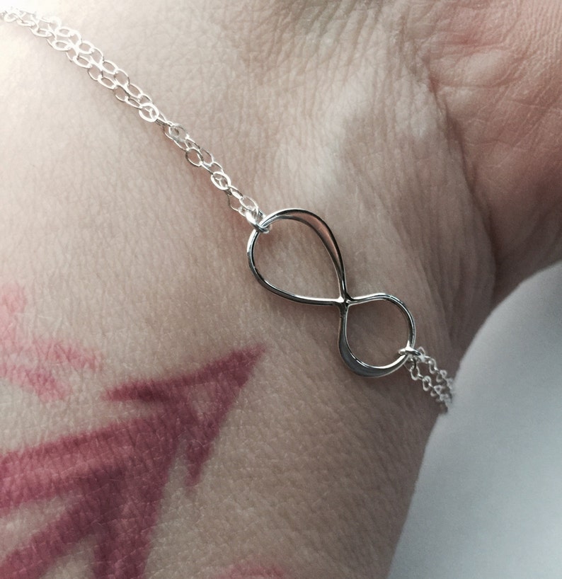 Sterling Silver Infinity Bracelet-best Friend Gift Bridesmaid - Etsy