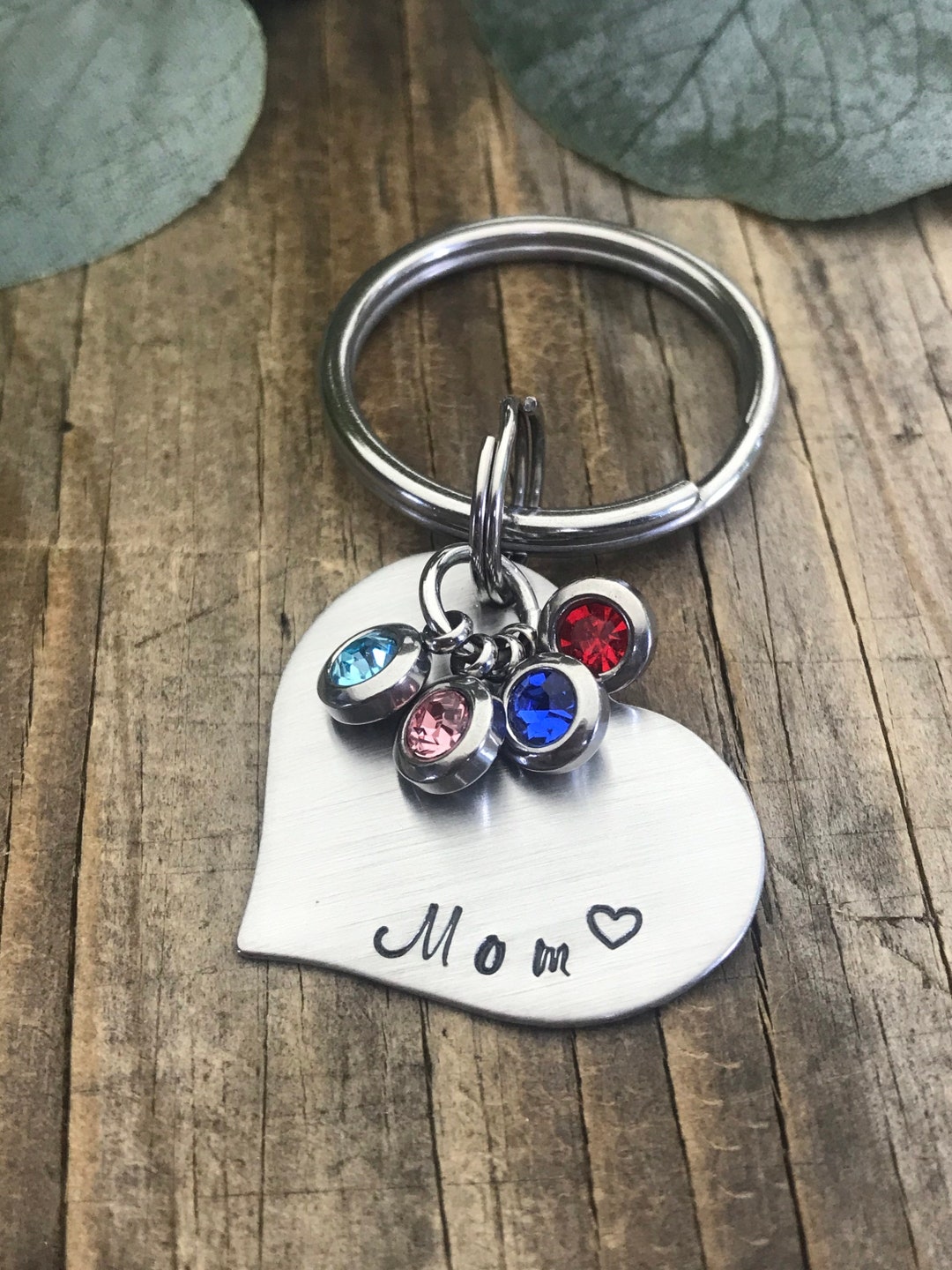 Personalized Mom Key Chain, Personalized Key Chain, Children, Mother's ...