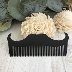 Custom Mustache Comb, Stainless Steel Beard Comb, Stache Tastic ...