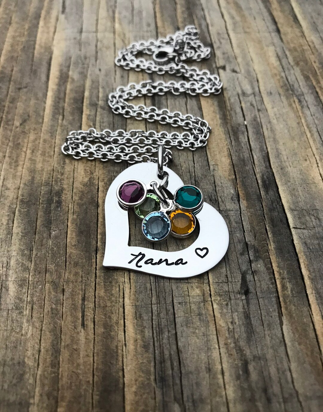 Nana Necklace With Birthstones
