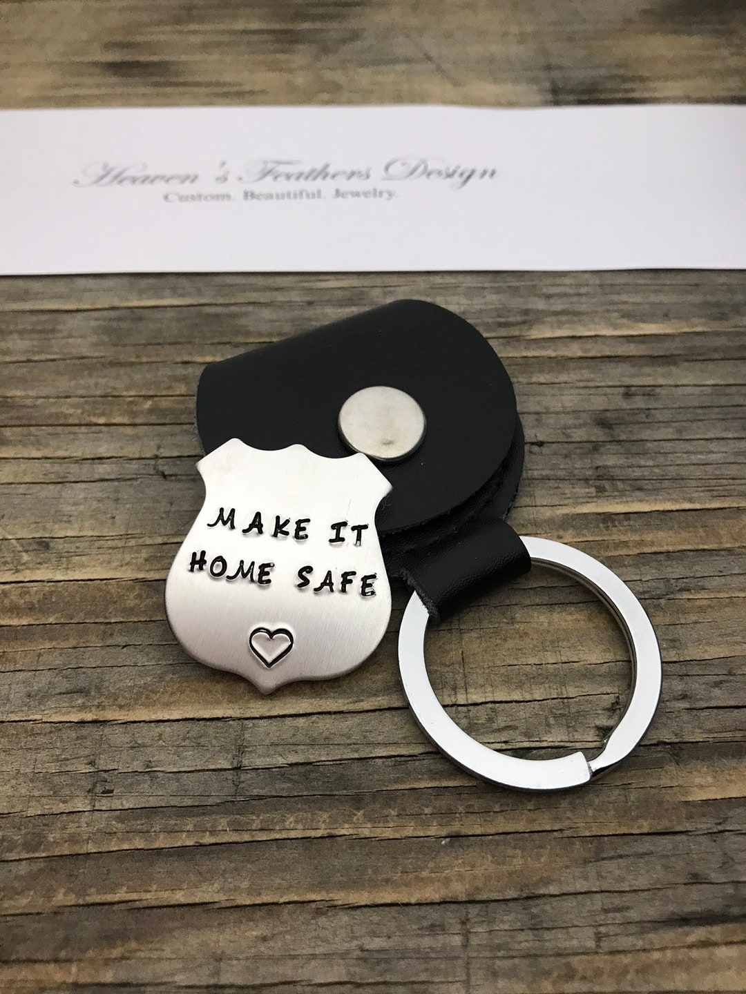 Police Badge Token With Case-make It Home Safe, Police Officer, Thin ...
