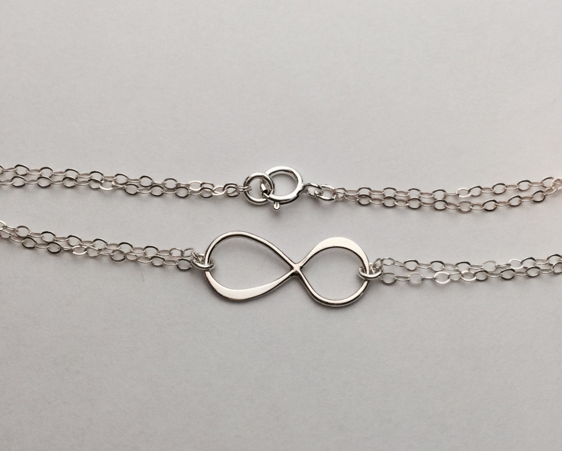 Sterling Silver Infinity Bracelet-best Friend Gift Bridesmaid - Etsy