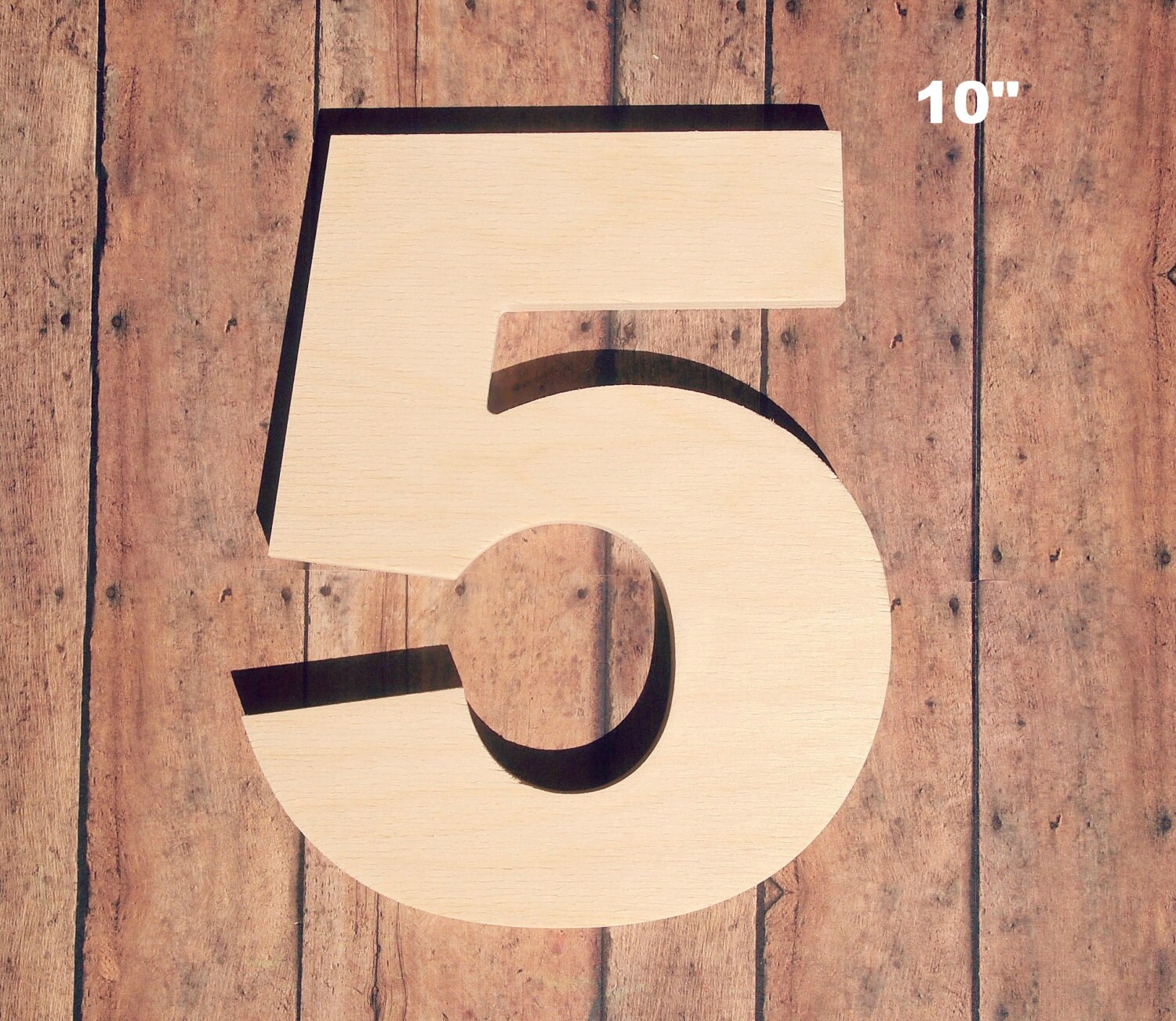 Unfinished 10 Decorative Wooden Number / 10 Inch Number | Etsy