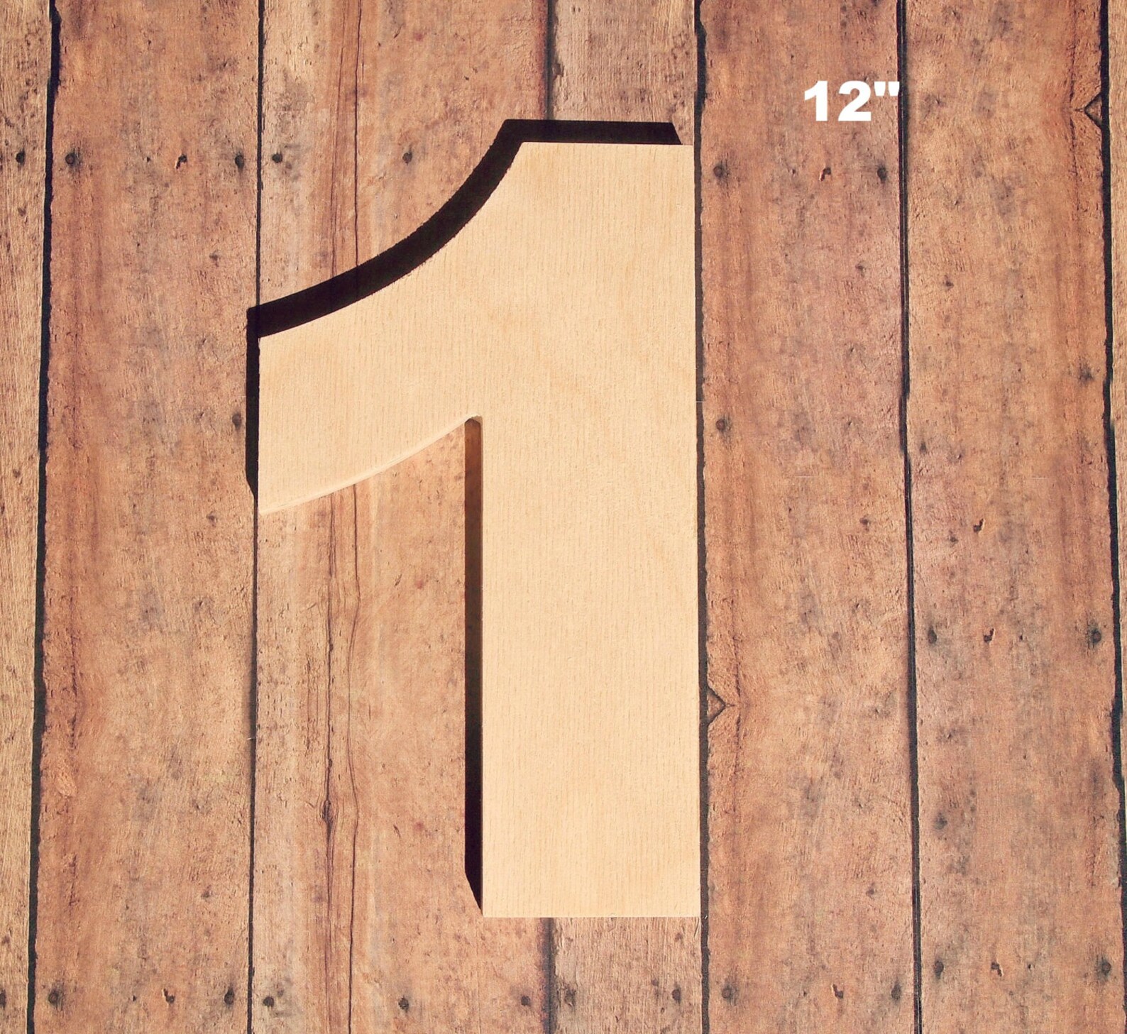 Unfinished 12 Decorative Wooden Number / 12 Inch Number | Etsy