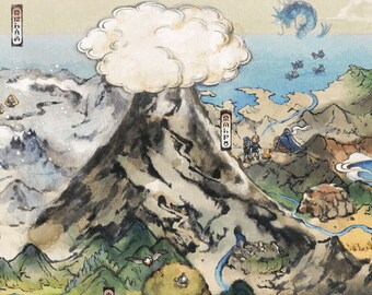 Hisui Region Map | Etsy Australia