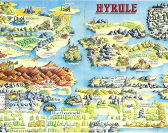 Hyrule Map | Etsy