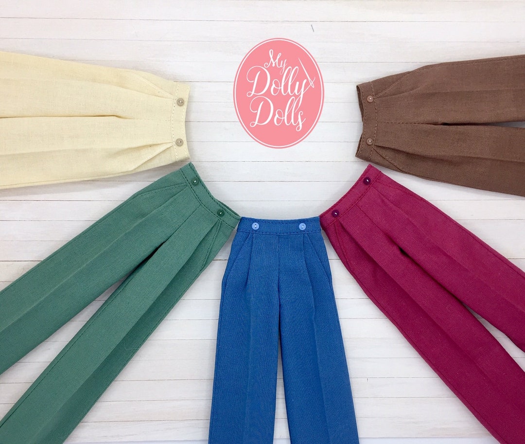 Wideleg Retro Palazzo Pants by Mydollydolls, Vintage Style Doll Clothes ...