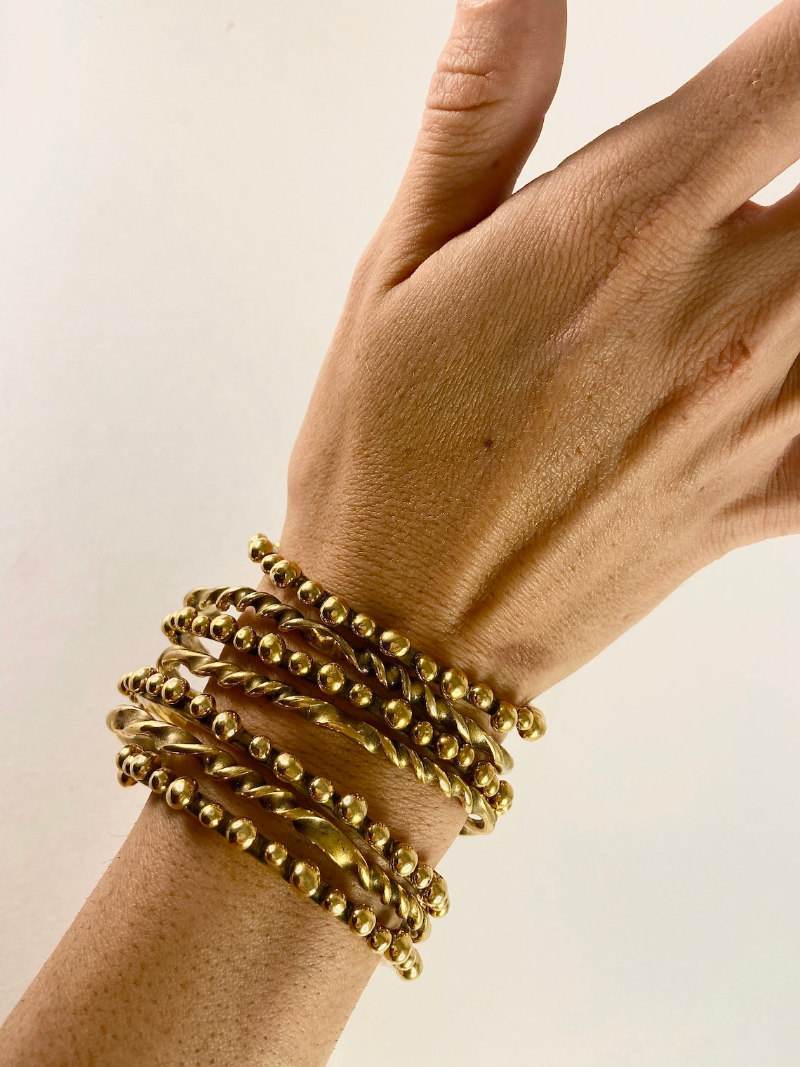 Bronze Gypsy Bangle | Etsy