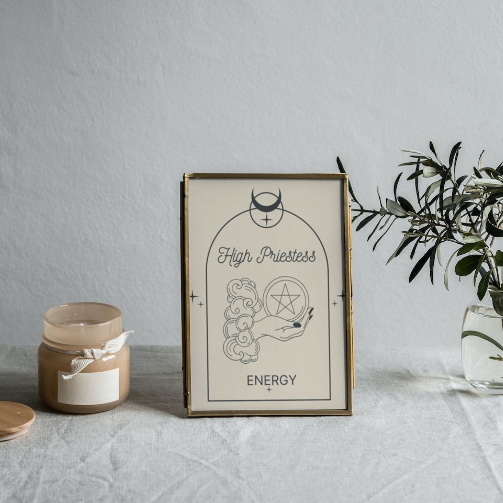 High Priestess Energy Wall Art Digital Download Wall Poster Minimalist ...