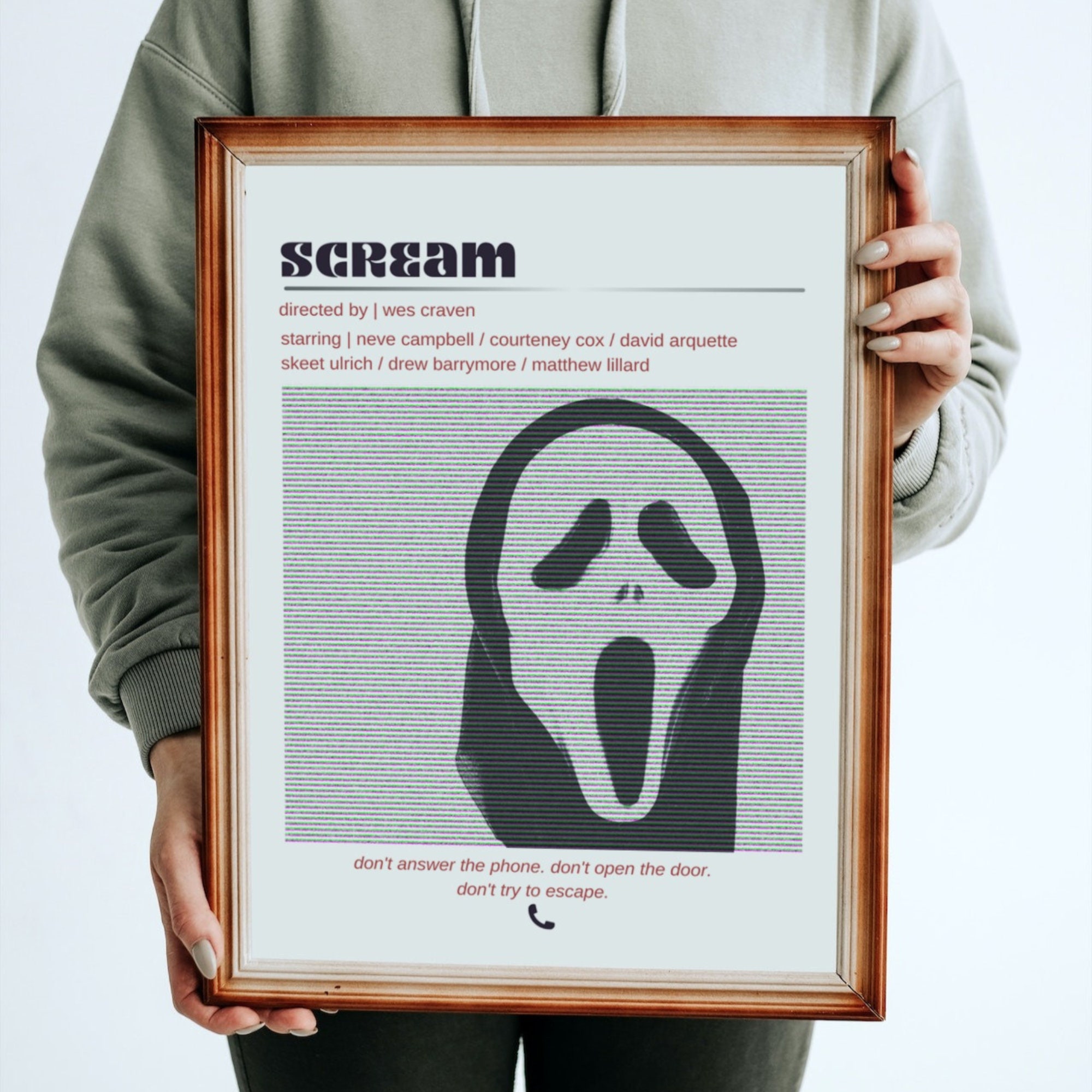 Minimalist Horror Slasher Movie Poster Instant Download Pack - Etsy
