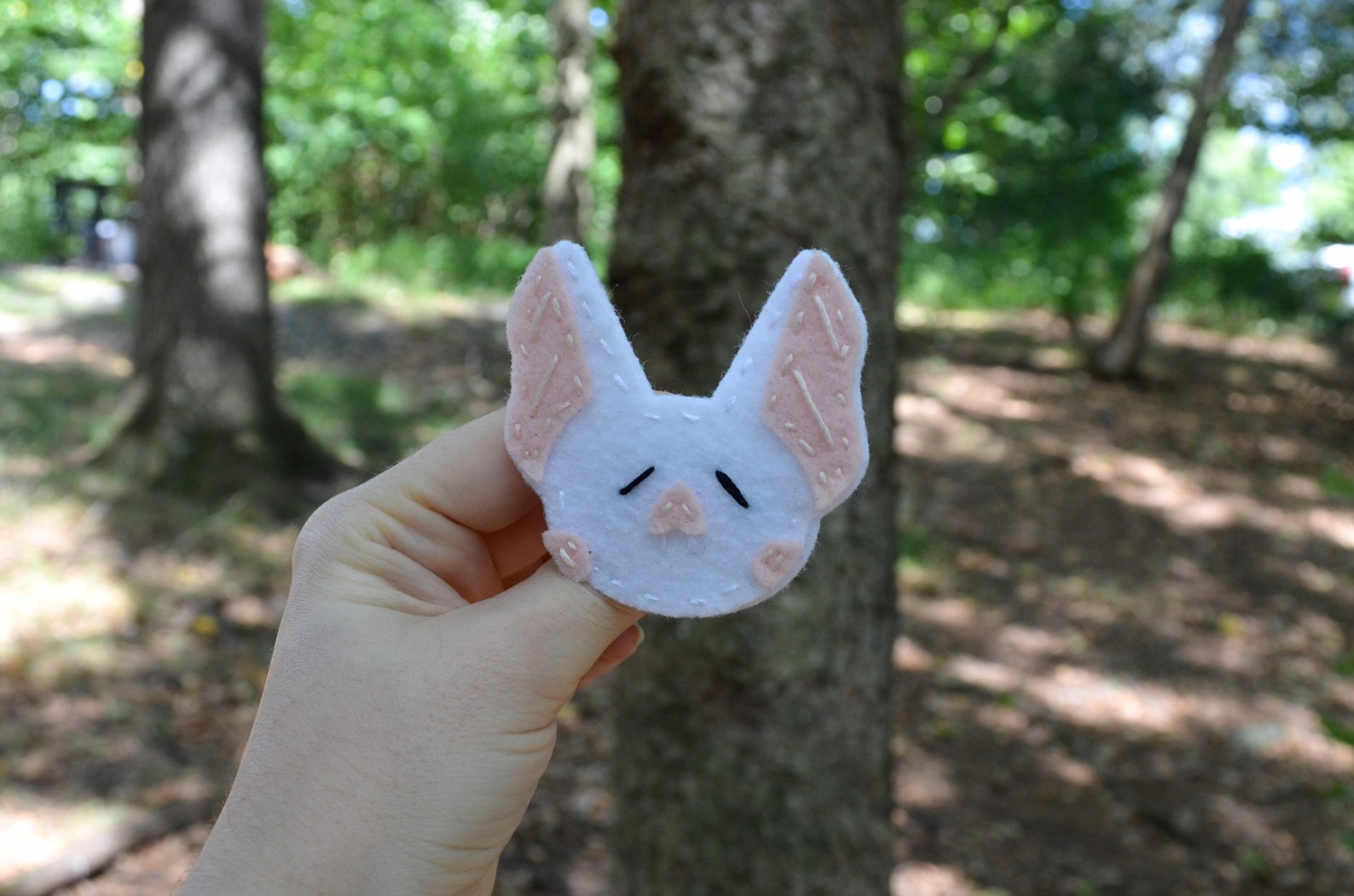 Embroidered Bat Pin - Etsy