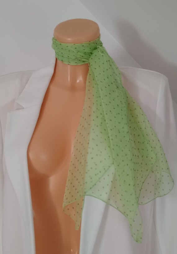 Gorgeous Marc Rozier Silk Chiffon Scarf - Gem