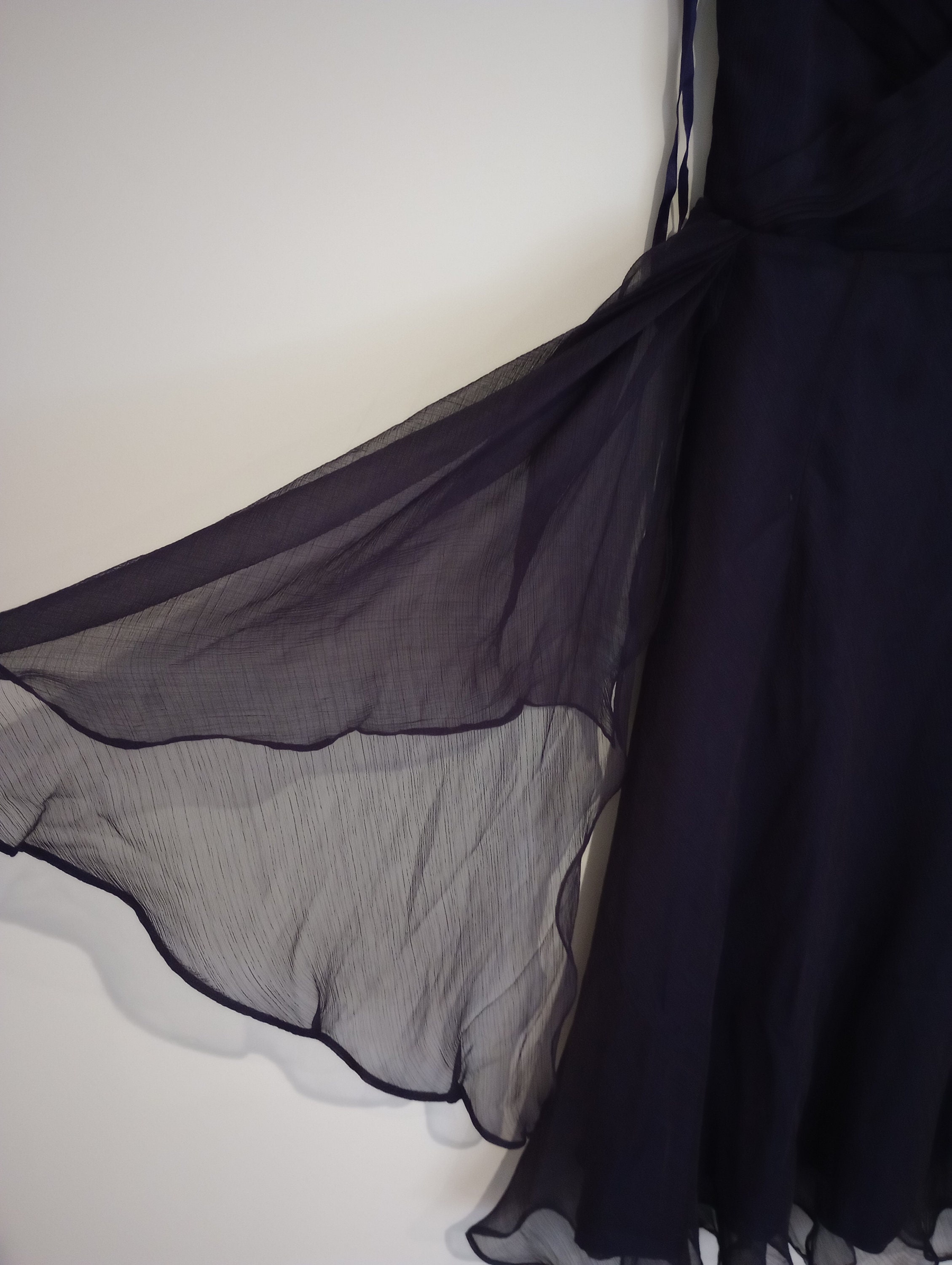 Stunning Ultra Feminine Chiffon Dress in Purple Size 8 - Etsy