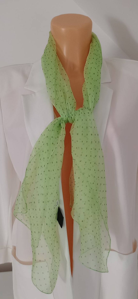 Gorgeous Marc Rozier Silk Chiffon Scarf - Gem