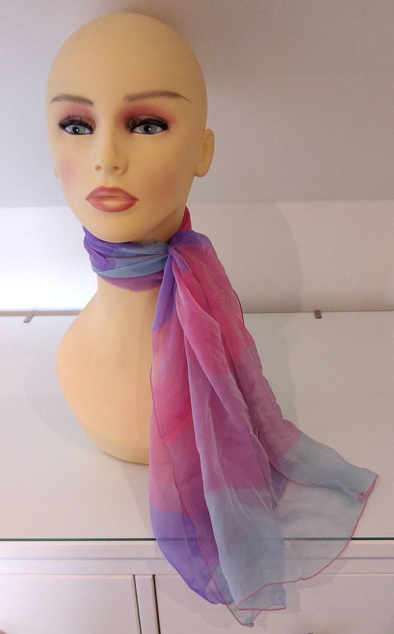 Gorgeous French Silk Chiffon Scarf - Gem