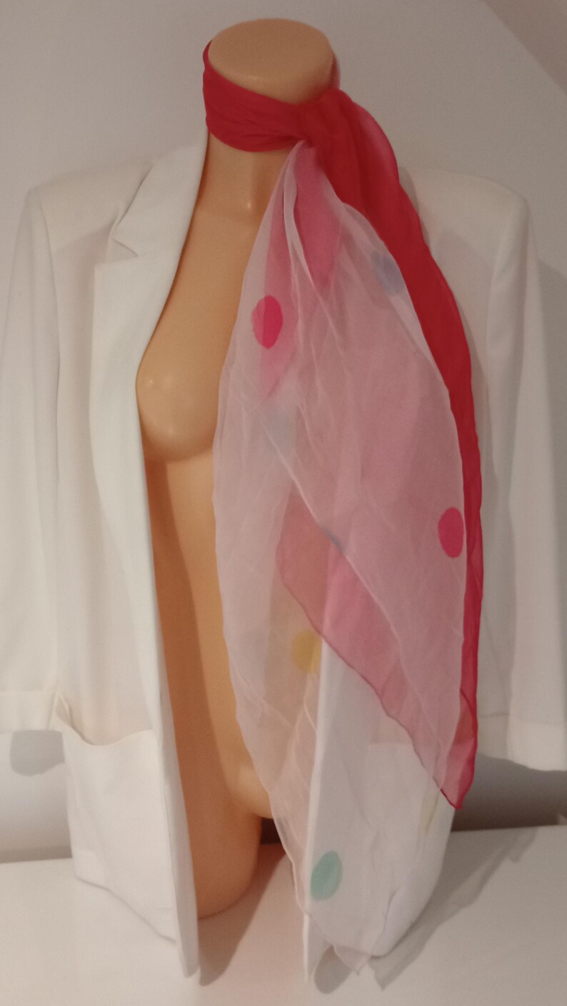 A Fabulous Sheer Pink Silk Chiffon Scarf - Etsy UK