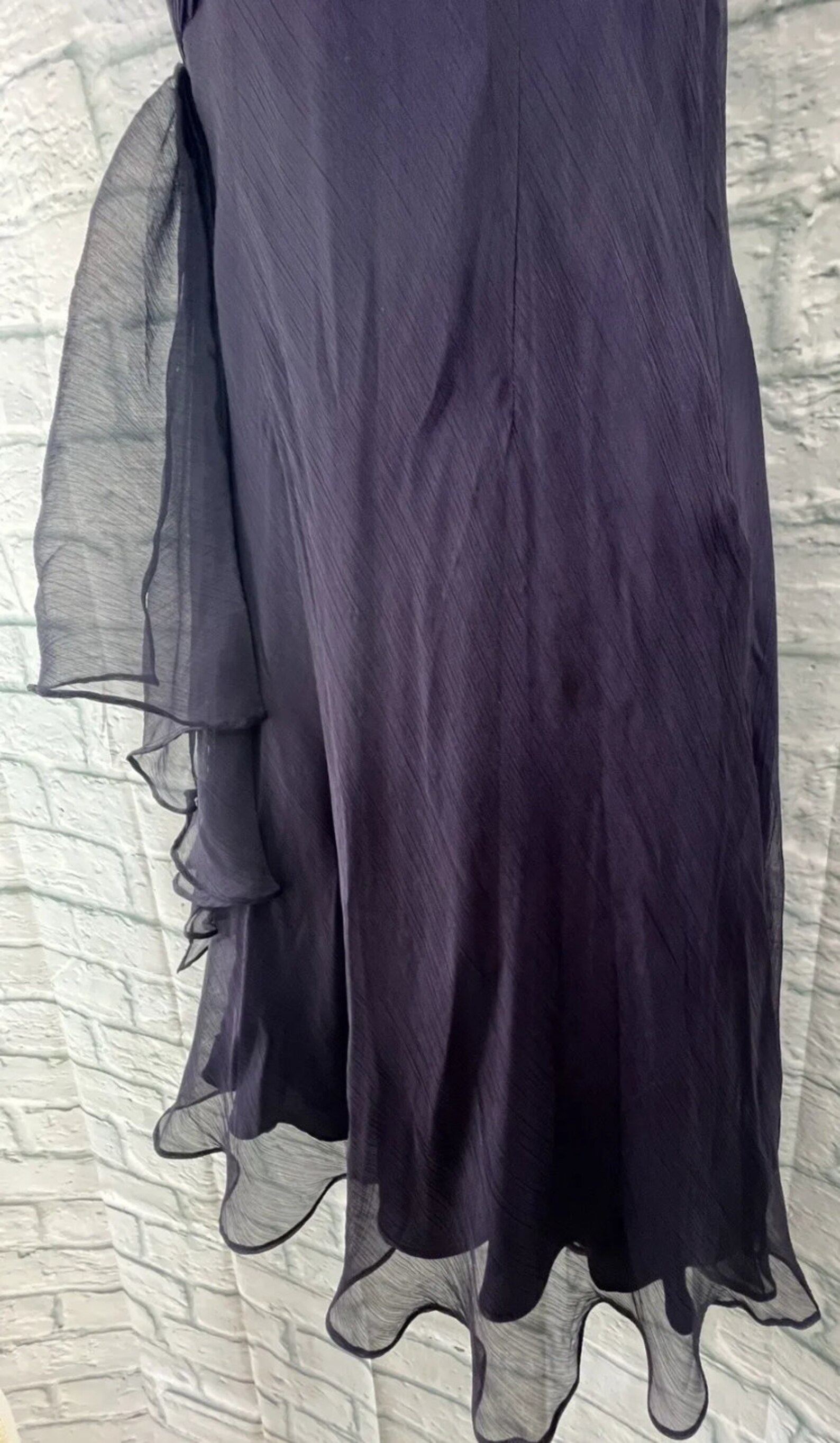 Stunning Ultra Feminine Chiffon Dress in Purple Size 8 - Etsy