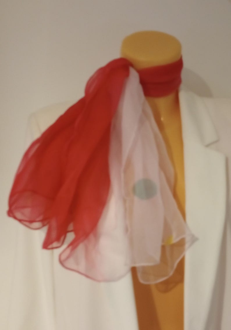 A Fabulous Sheer Pink Silk Chiffon Scarf - Etsy UK