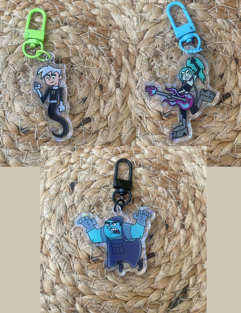 Ghost Cartoon Keychains - Etsy