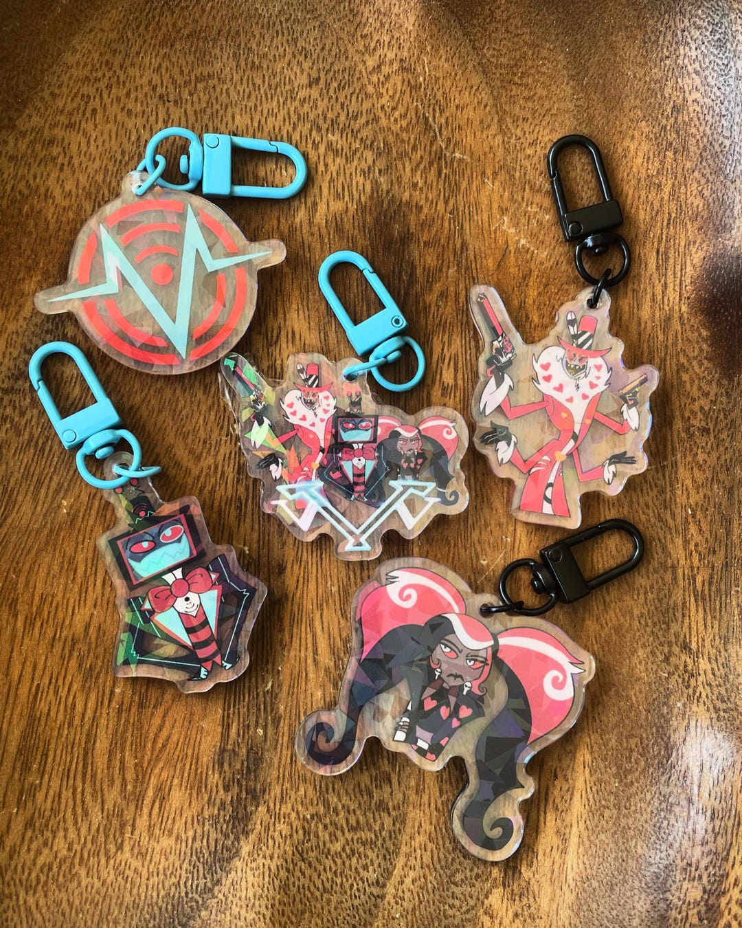 The Vees Holographic Keychains | Vox | Valentino | Velvette | Vox Tech - Etsy