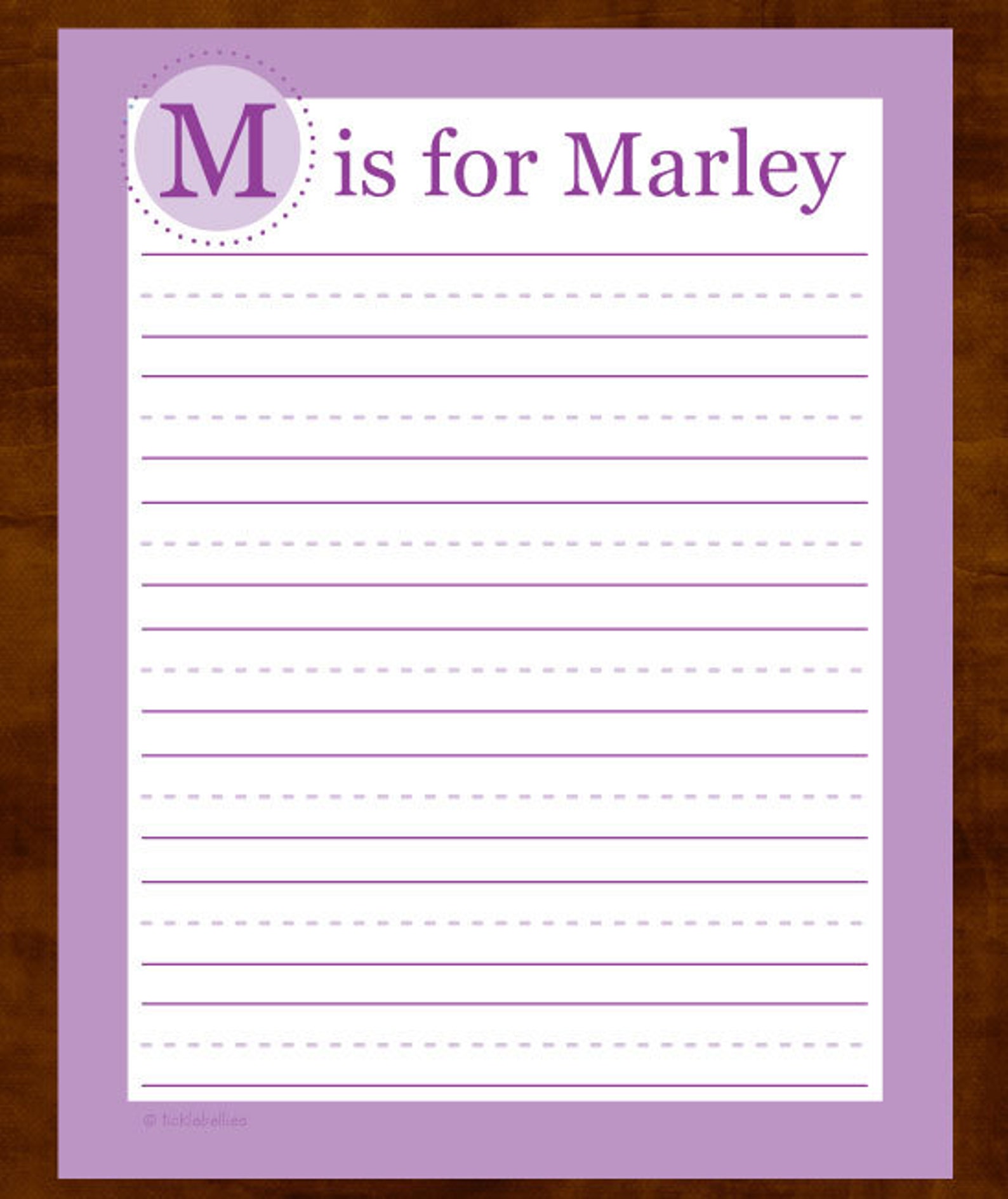Personalized Notepad for Children Monogram Notepad - Etsy