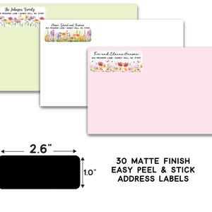 Spring Address Labels | Personalized Floral Return Address Stickers ...