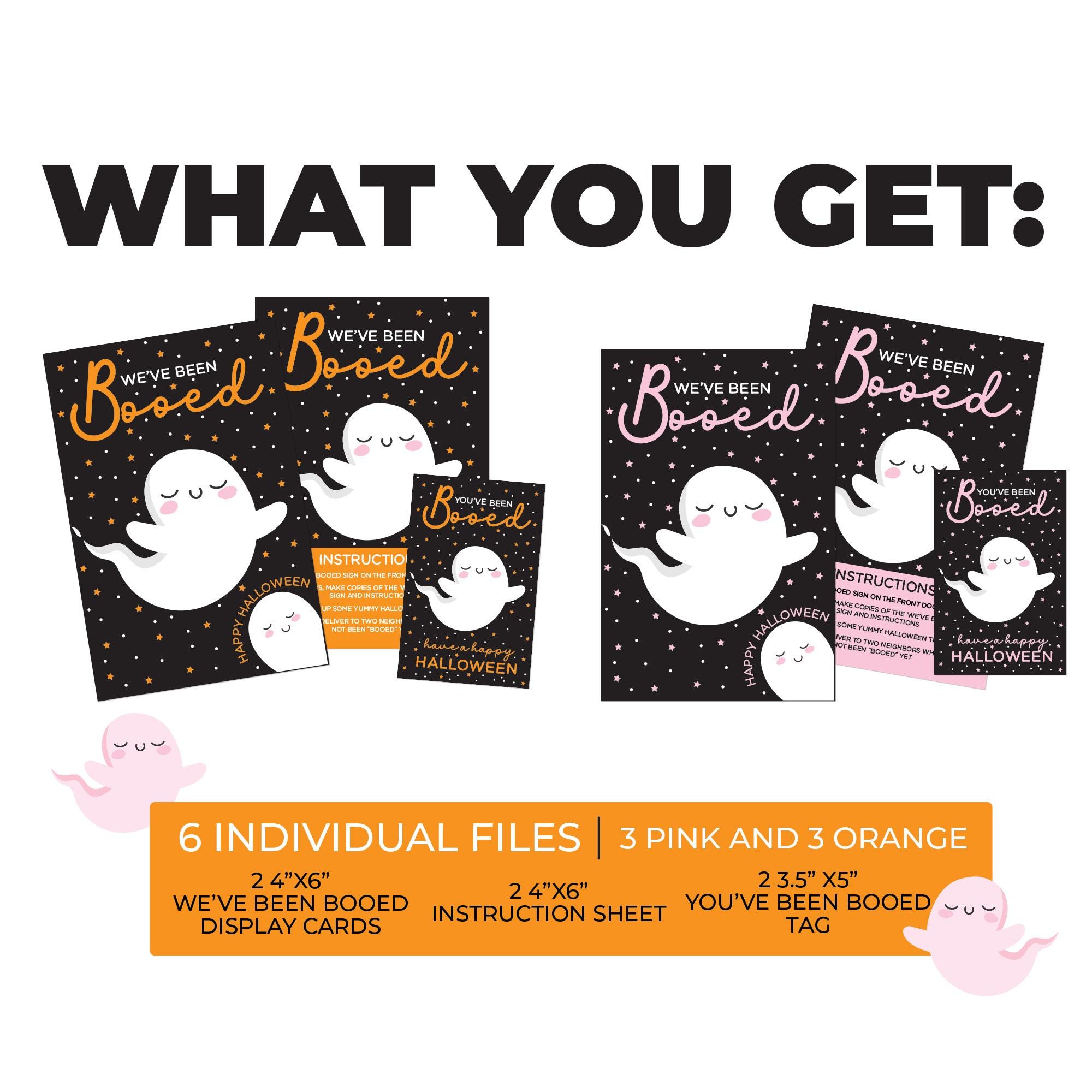 Printable You've Been Booed Halloween Sign, Halloween Boo'd Tag Instant ...