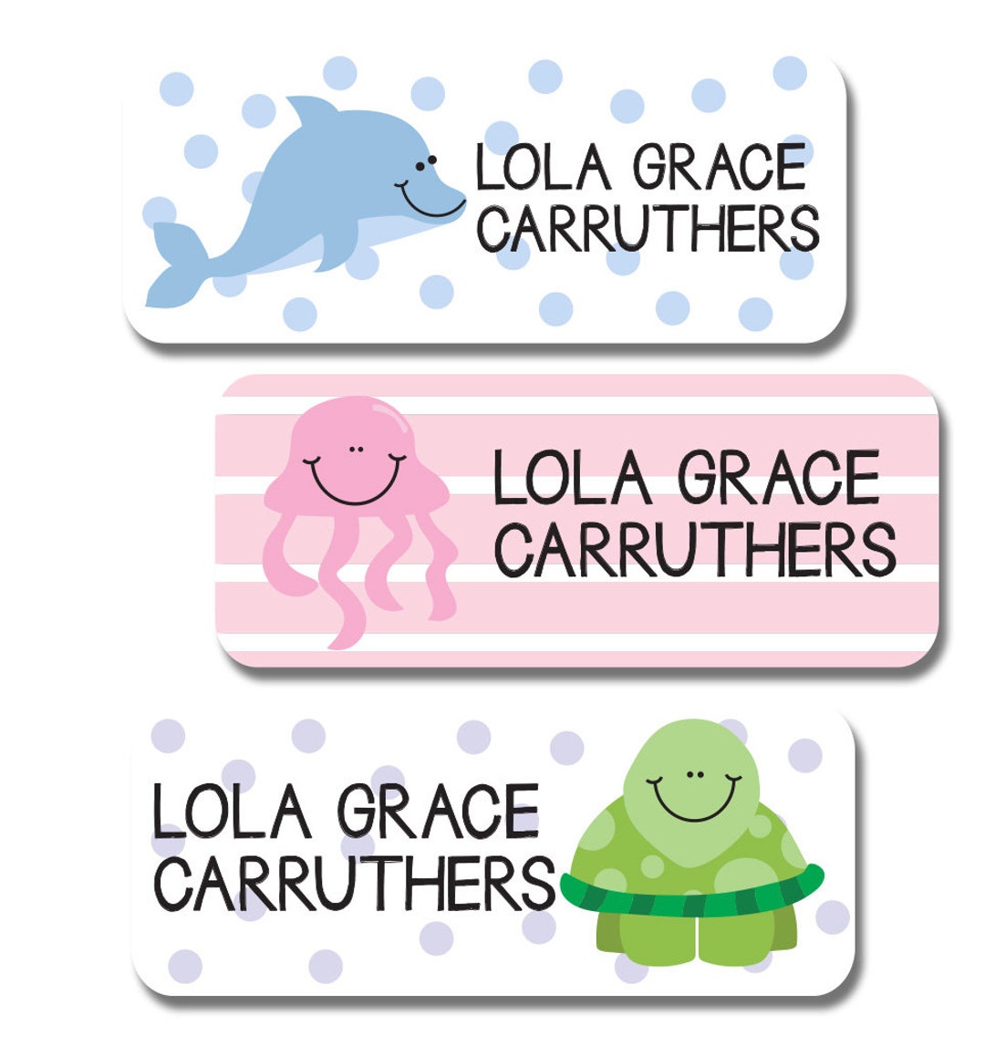 30 Personalized Daycare Name Labels | Dishwasher Safe Bottle Stickers ...