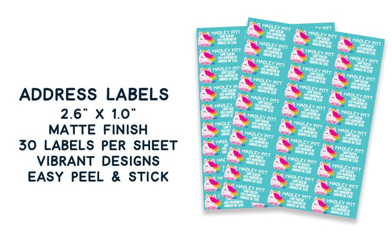 Heart Address Labels, Wedding Return Address Labels, Personalized ...