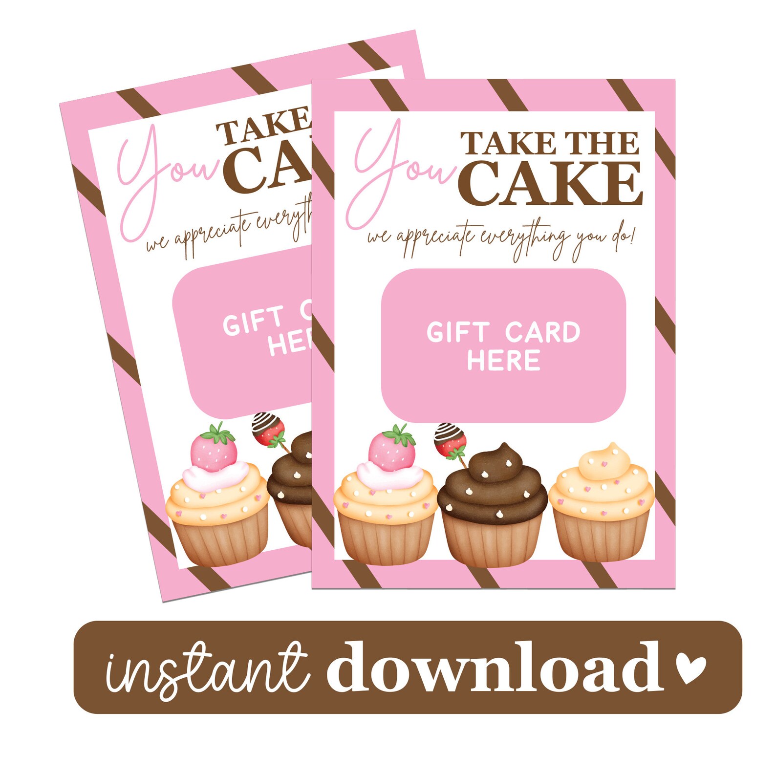 Teacher Gift Card Digital File | Printable Teacher Appreciation ...