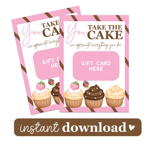 Teacher Gift Card Digital File | Printable Teacher Appreciation ...