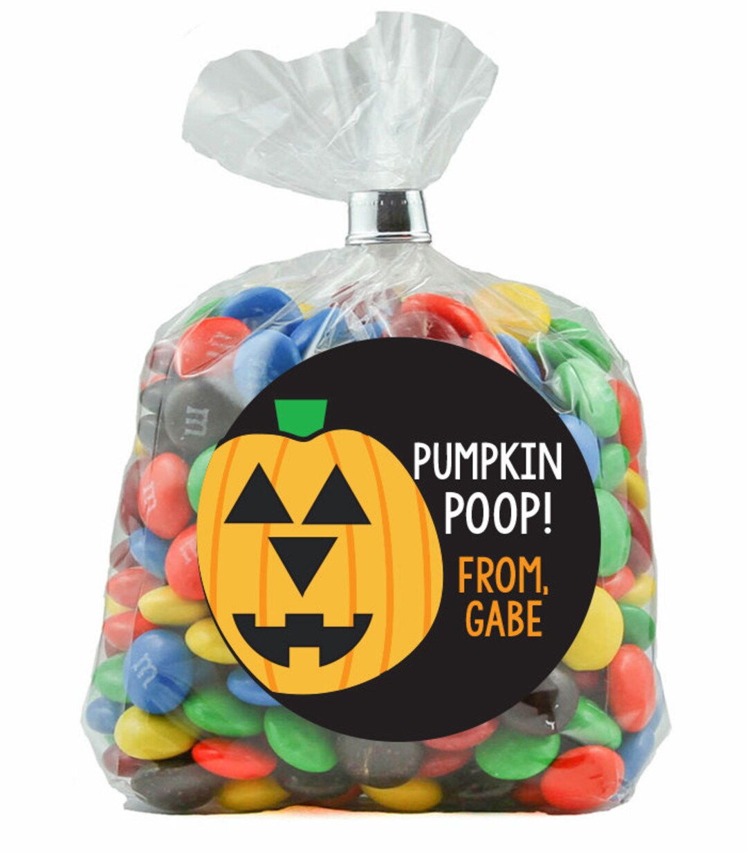 Pumpkin Poop Sticker | Halloween Treat Bag Label | Happy Halloween Tags ...