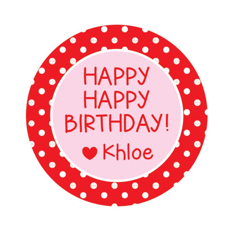 Polka Dot Labels - Etsy