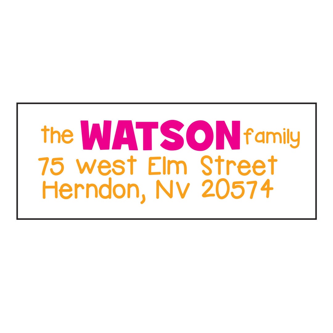 Trendy Address Labels, Name Labels, Family Address Labels, 60 ...