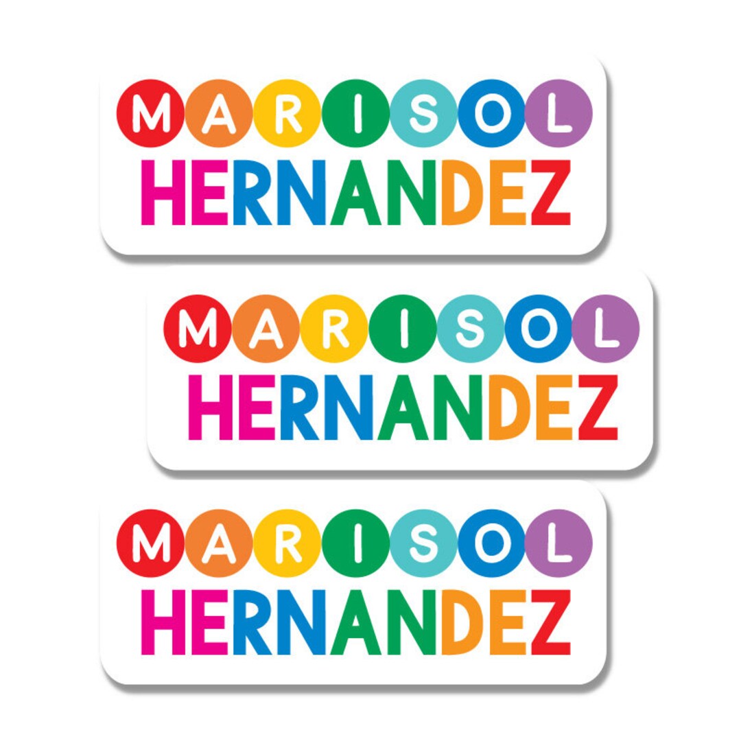 Custom Daycare Labels, 30 Personalized Waterproof Stickers for School ...