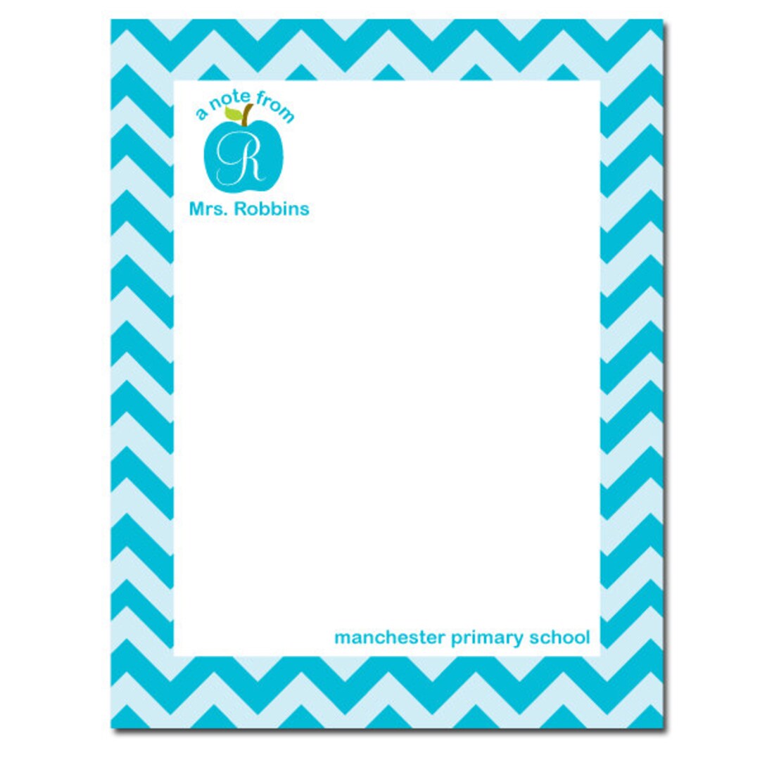 Personalized Teacher Pad Teacher Notepad Back to School - Etsy