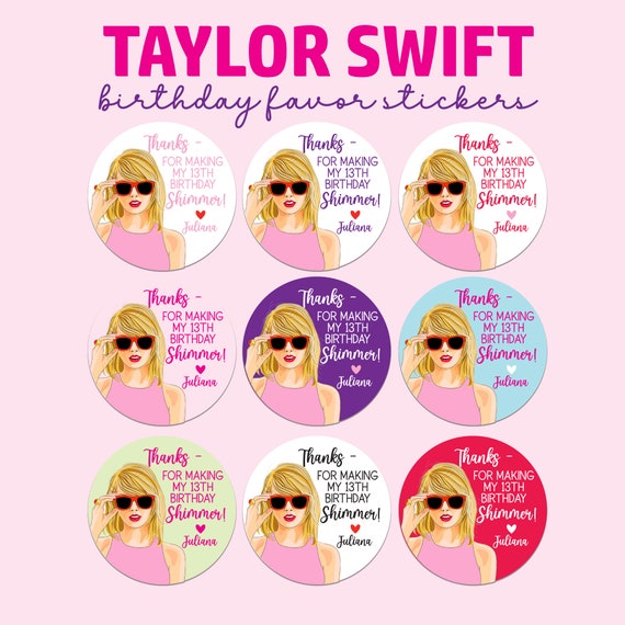 Birthday Favor Stickers