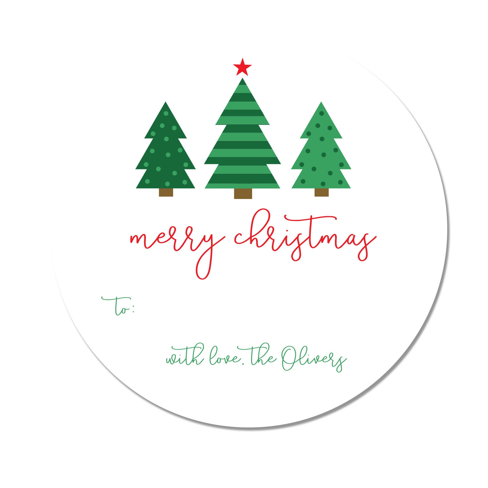 Personalised Christmas Labels Stickers Christmas | Etsy