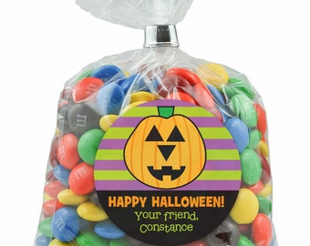 Personalized Glossy Halloween Candy Corn Favor Labels - Etsy